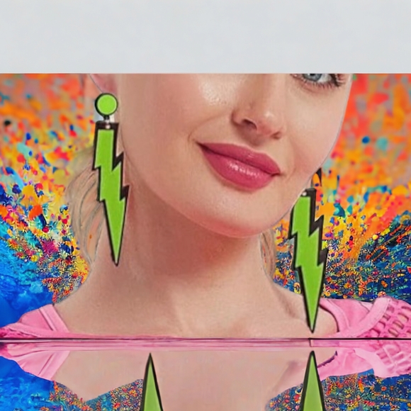 Jewelry | Comic Con Festival Lighting Bolt Earrings | Poshmark